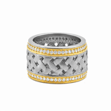 Freida Rothman:Textured Ornaments Wide Band Ring – FREIDA ROTHMAN