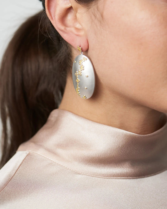 Armor of Hope Large Oval Earrings – FREIDA ROTHMAN